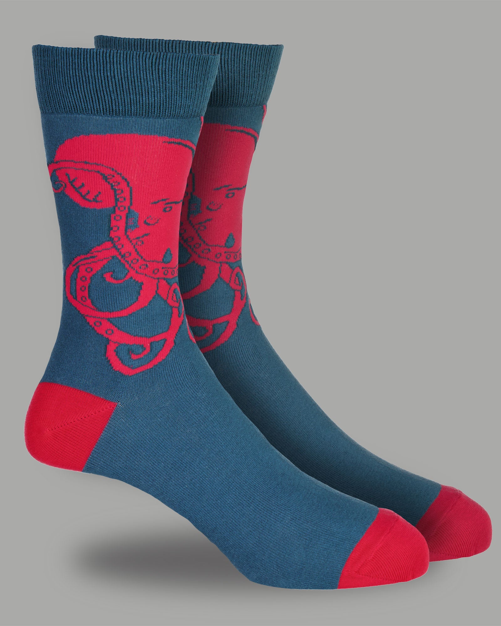 Bamboo Socks - Pink Octopus on Green – Woodstock Laundry SA